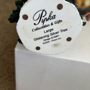 Pipka | Holiday | Pipka Large Glistening Silver Christmas Tree 081 No ...